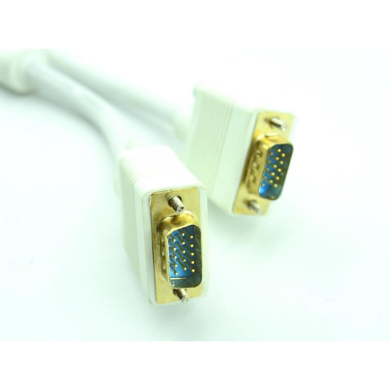 Cabo SVGA 2 Metros HDB15 Branco C- Filtros Ouro - Wincabos - Cabo VGA ...