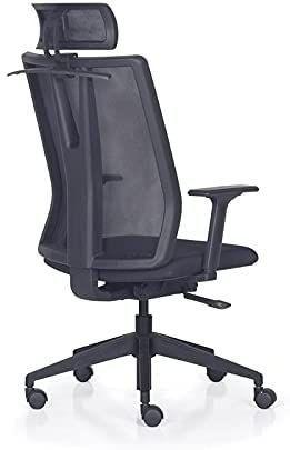 Cadeira addit presidente ergonomica com apoio crepe preto - Frisokar ...
