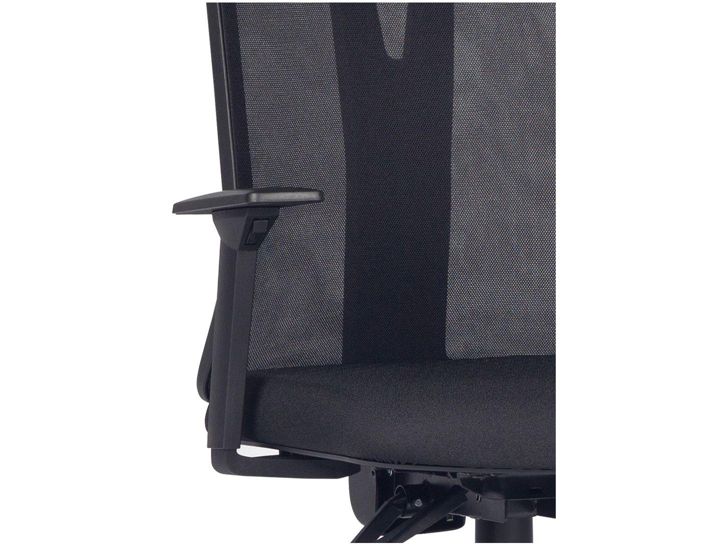 Cadeira de Escritório Presidente Giratória Preta - Office Addit Premiun ...