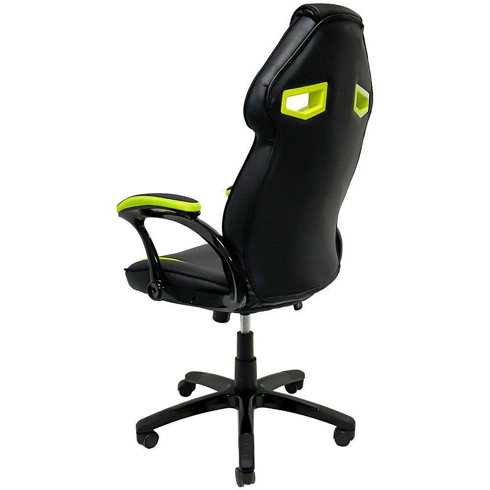 Cadeira Gamer Mx1 Giratoria Preto E Verde - Mymax - Myatech - Cadeira ...
