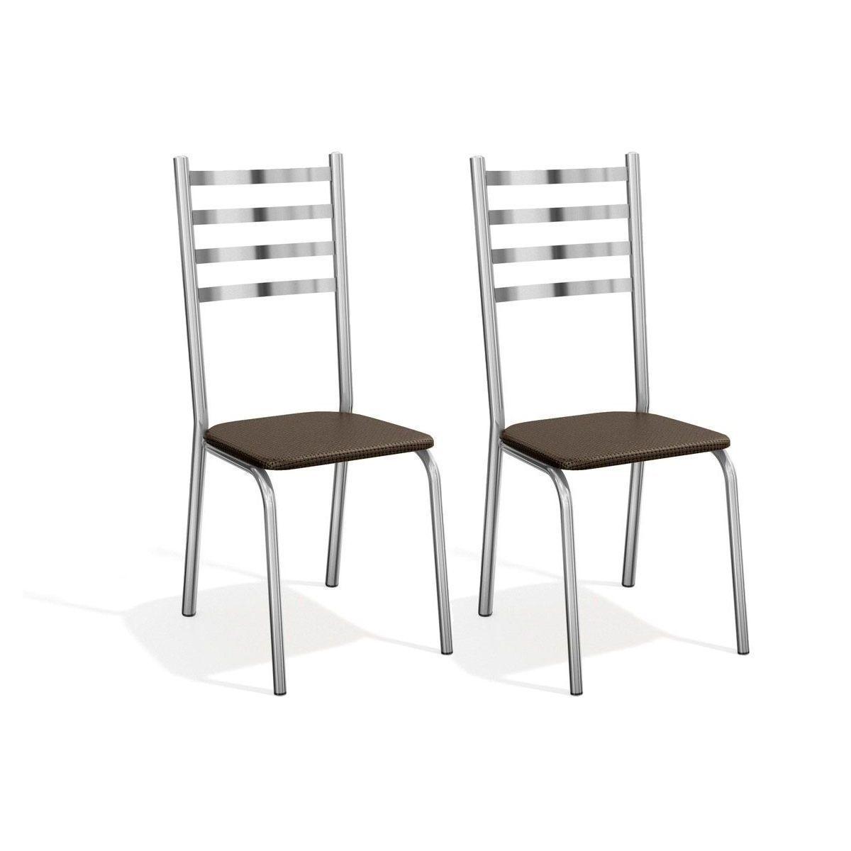 Cadeira Kappesberg Alemanha 2C086 2 Uni- Aço Coma/Marrom - Móveis de ...