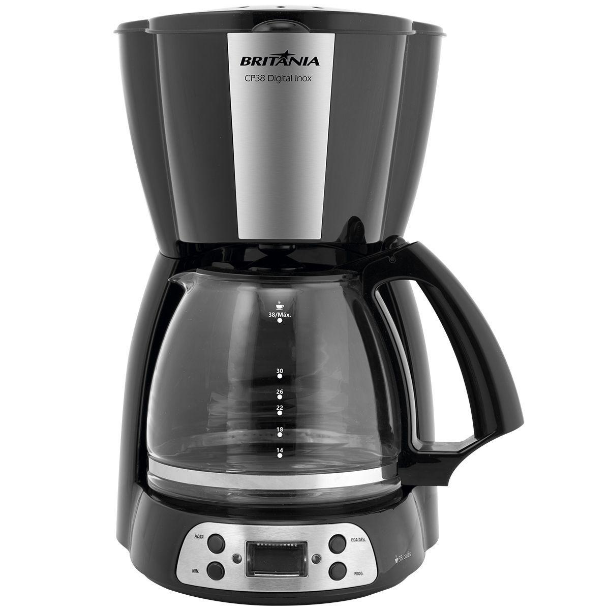 Cafeteira Britânia CP38 Digital Inox - Cafeteiras Elétricas e ...