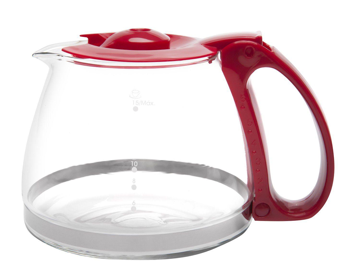 Cafeteira Elétrica Britânia CP15 Inox Vermelha - 15 Xícaras ...