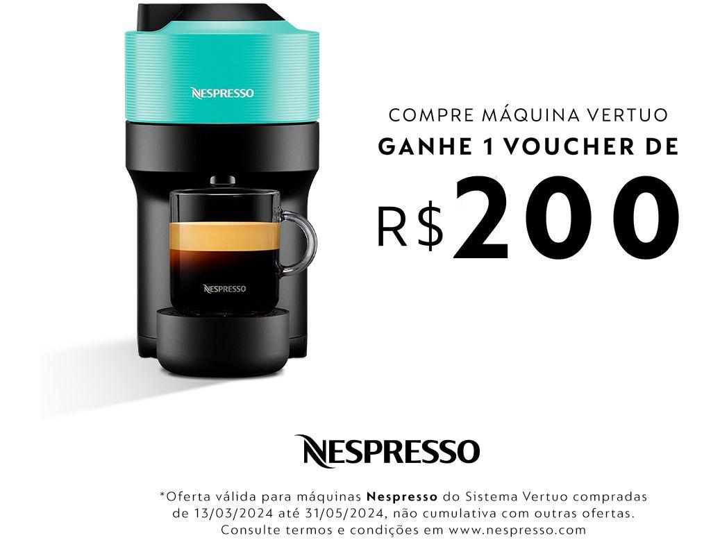 Cafeteira Nespresso Vertuo Pop Verde água