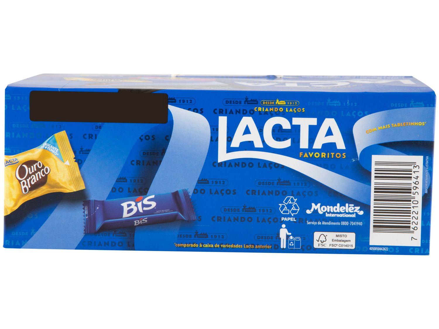 Caixa de Bombom Lacta Favoritos 250,6g