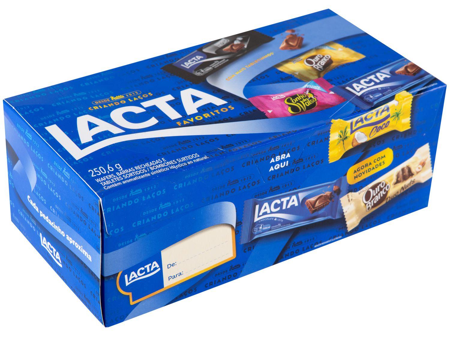 Caixa de Bombom Lacta Favoritos 250,6g