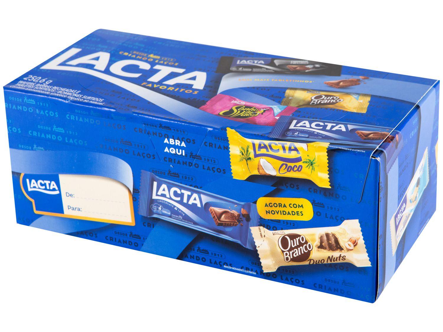 Caixa de Bombom Lacta Favoritos 250,6g