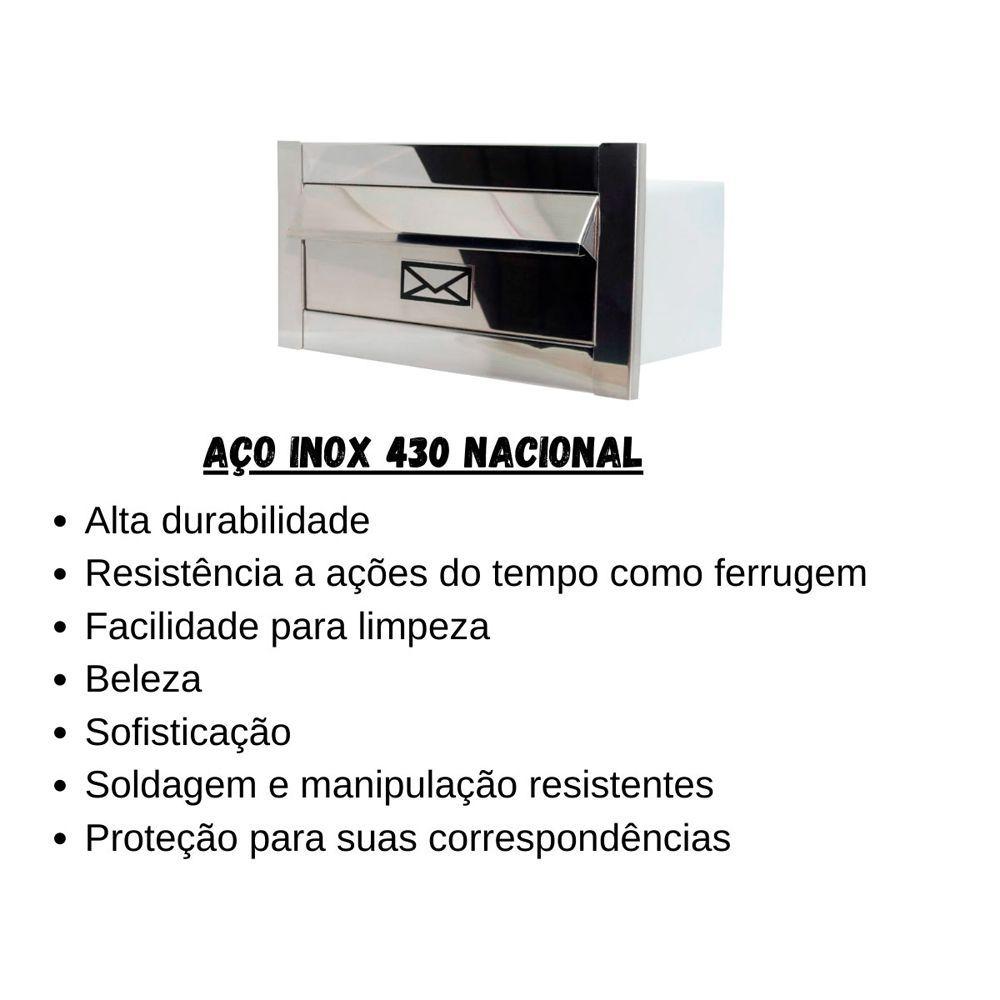 Caixa de Correio Dual Inox Preta 14cm e 3 Ralo para Calha - Takinox ...