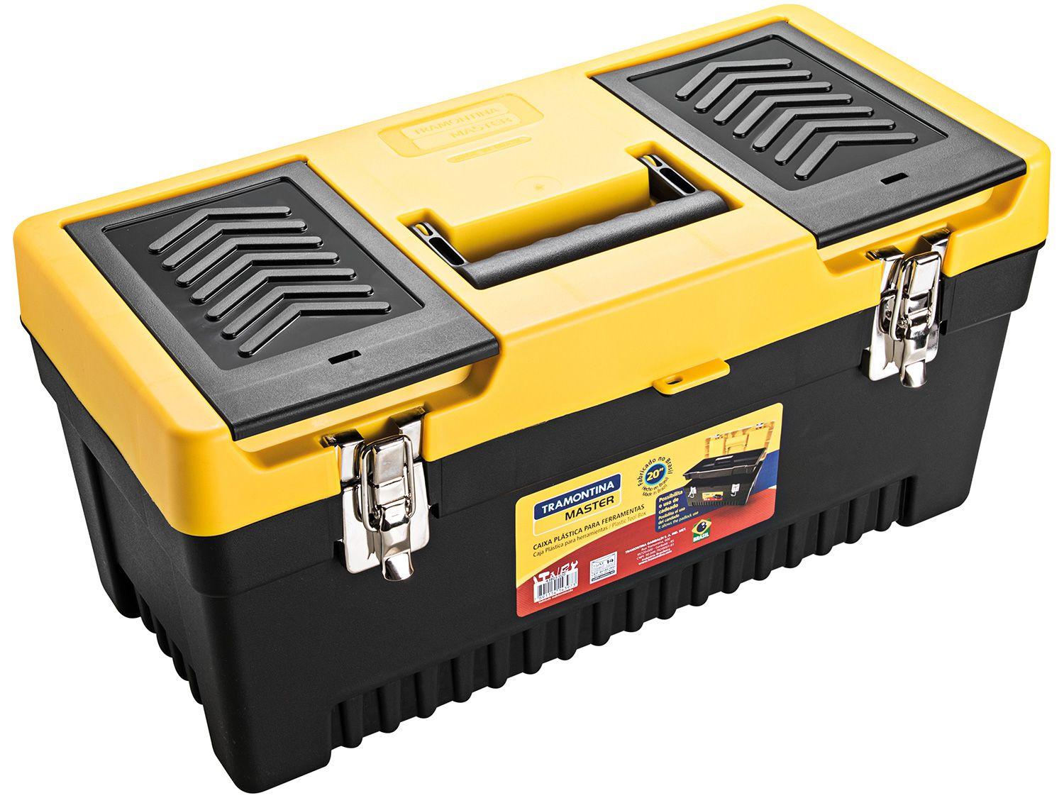 Caixa de Ferramentas Tramontina Plástico Master - 43803020 - Caixa de ...