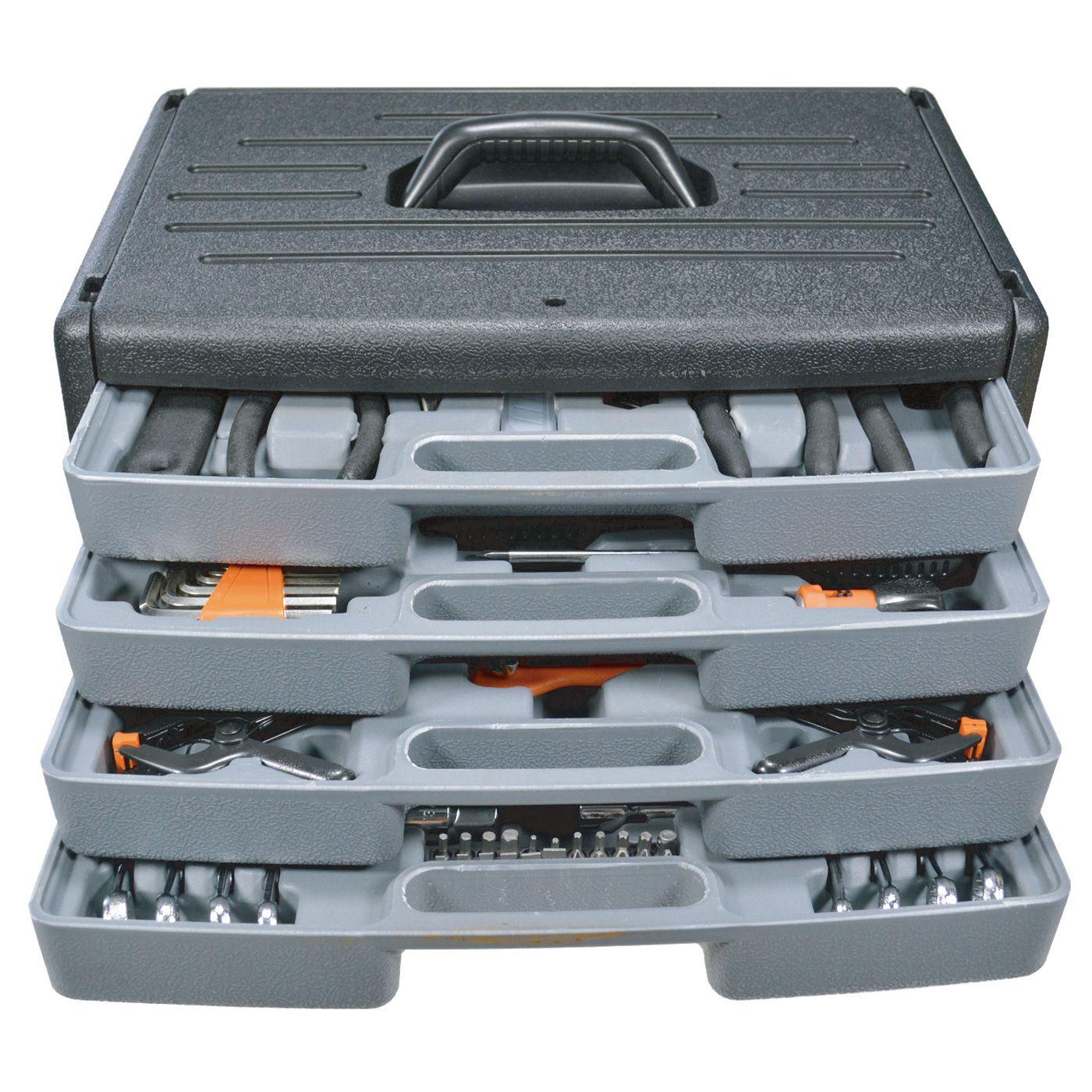 Caixa Ferramentas Completa Com Gavetas 199 Peças Starfer - Caixa de ...