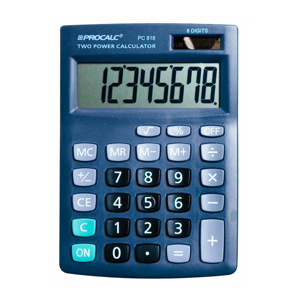 Calculadora de Mesa 8 Digitos PC 818 Procalc - Calculadora de Mesa ...