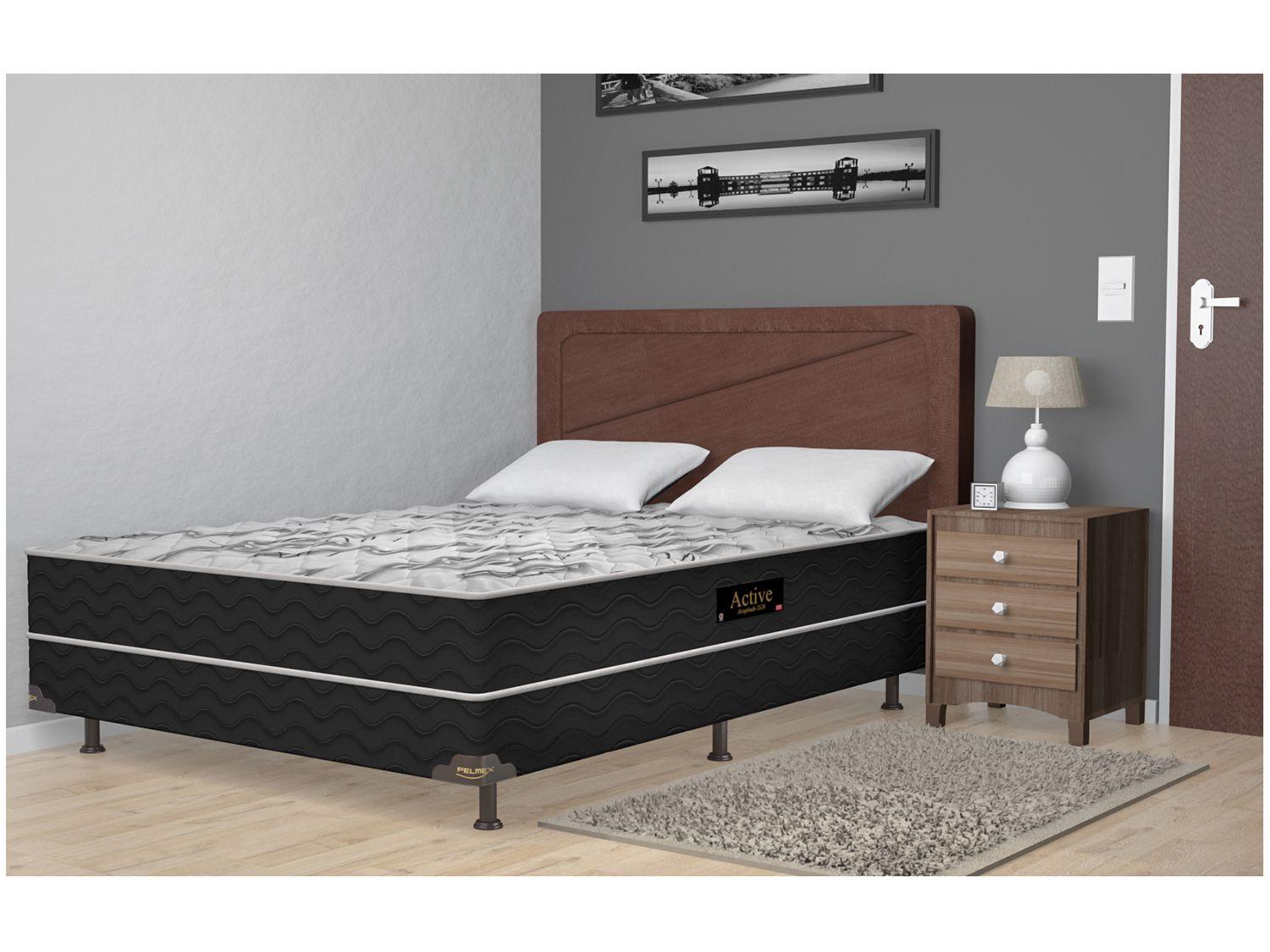Cama Box Casal Pelmex Conjugado 43cm - Active - Camas Box - Magazine Luiza