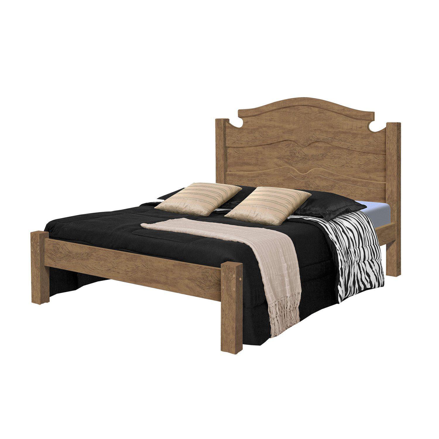 Cama Casal Bella Luxo Potente Móveis Amêndoa - Cama de Casal - Magazine ...