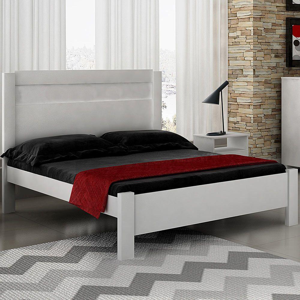 Cama Casal Madri Branco - Salleto - Cama de Casal - Magazine Luiza