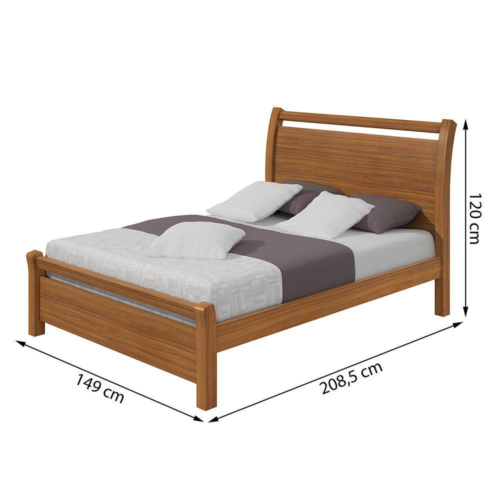 Cama Casal Reali Plus Rovere Naturale - Lopas - Cama de Casal ...