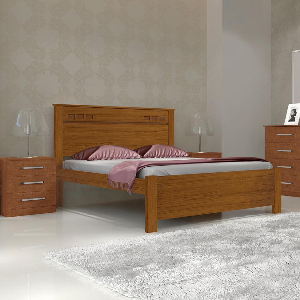 Cama Casal Star Imbuia - Leifer - Cama de Casal - Magazine Luiza