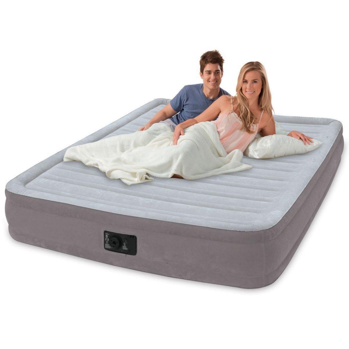 Cama Colchão Inflável Casal Até 272 Kg Dura Beam com Bomba elétrica ...