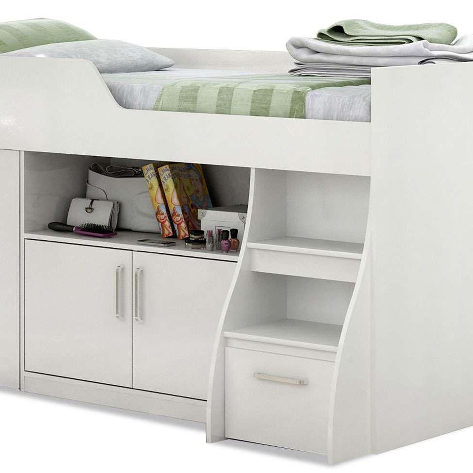 Cama Multifunção Branca I - Mobly - Cama de Solteiro - Magazine Luiza