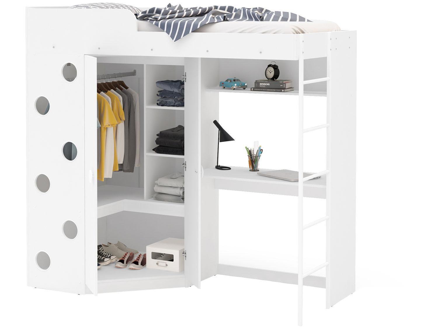 Cama Solteiro Multifuncional Elevada Politorno - Alagoas - Cama de ...