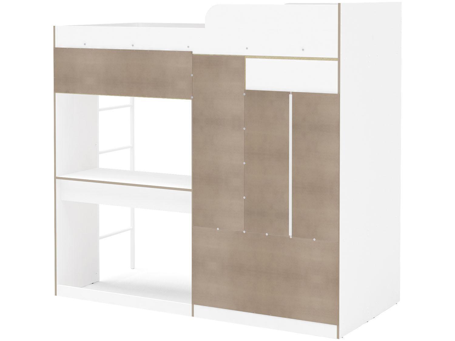 Cama Solteiro Multifuncional Elevada Politorno - Alagoas - Cama de ...