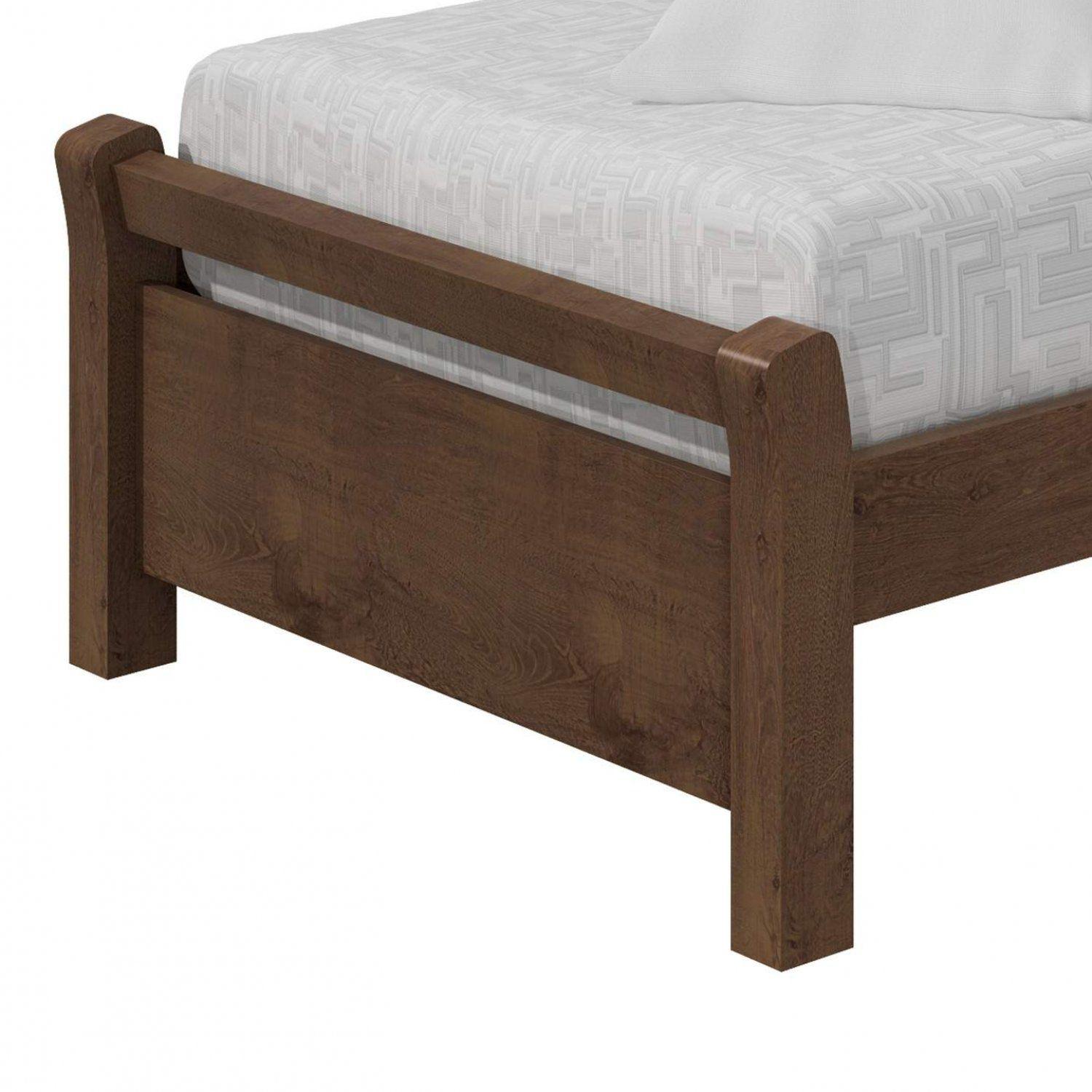 Cama Solteiro Reali Móveis Lopas Imbuia Soft - Cama de Solteiro ...