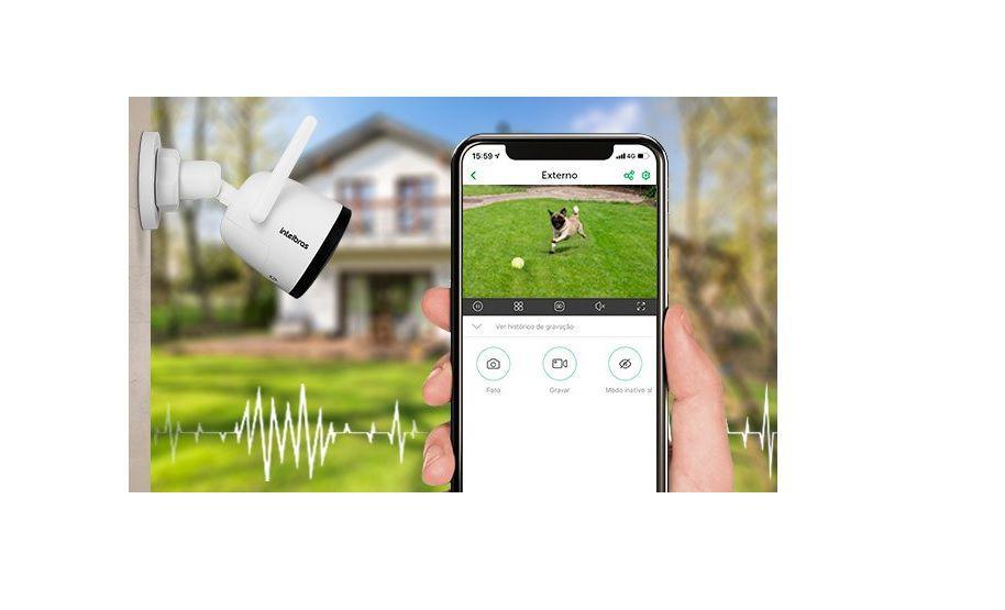Câmera De Segurança Wifi Ip Externa Acesso Remoto - intelbras - Câmera ...