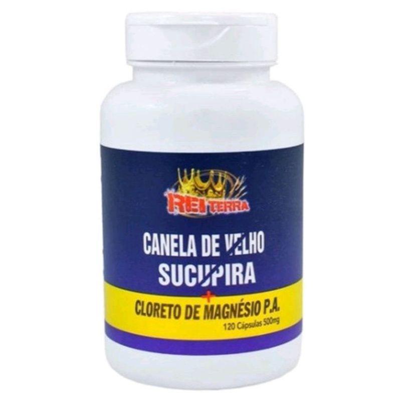 Canela de Velho + Sucupira + Cloreto de Magnésio de P.A 120 caps 500mg - rei terra - Cloreto de ...