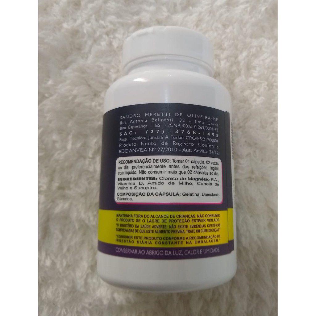 Canela de Velho + Sucupira + Cloreto de Magnésio de P.A 120 caps 500mg - rei terra - Cloreto de ...