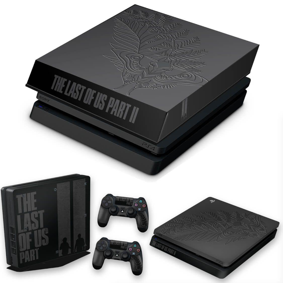 Capa Anti Poeira E Skin PS4 Slim The Last Of Us Part 2 II Bundle