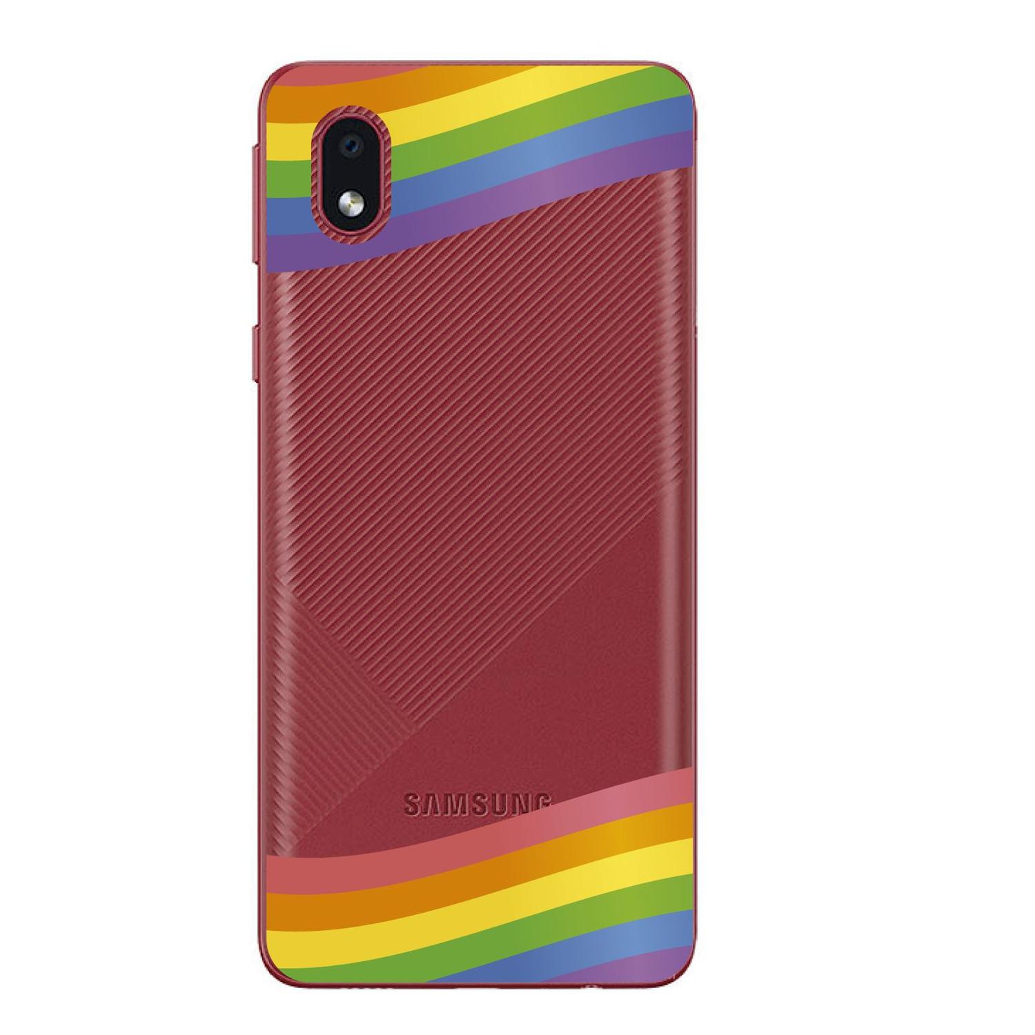 Capa Case Capinha Samsung Galaxy A01 Core Arco Iris Faixas - ShowCases ...