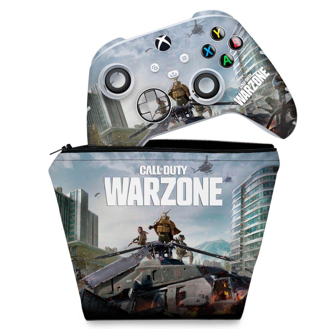 Capa Case E Skin Adesivo Xbox Series S X Controle Call Of Duty Warzone