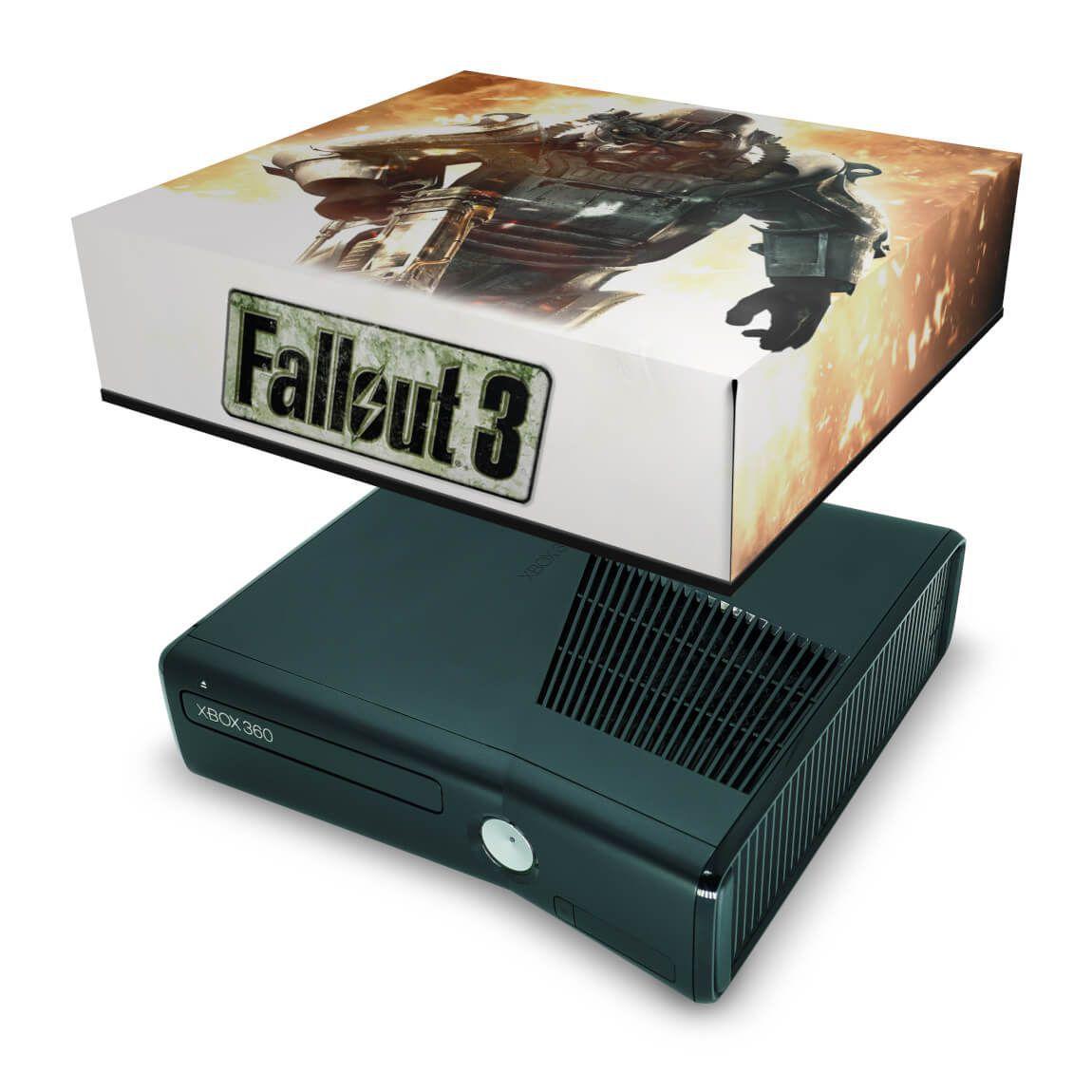 Capa Compatível Xbox 360 Slim Anti Poeira - Fallout 3 - Pop Arte Skins ...