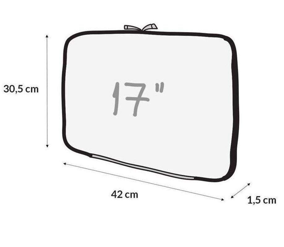 Capa para Notebook 17 Polegadas Neoprene com Zíper - Exbom - Capas e Cases para Notebook ...