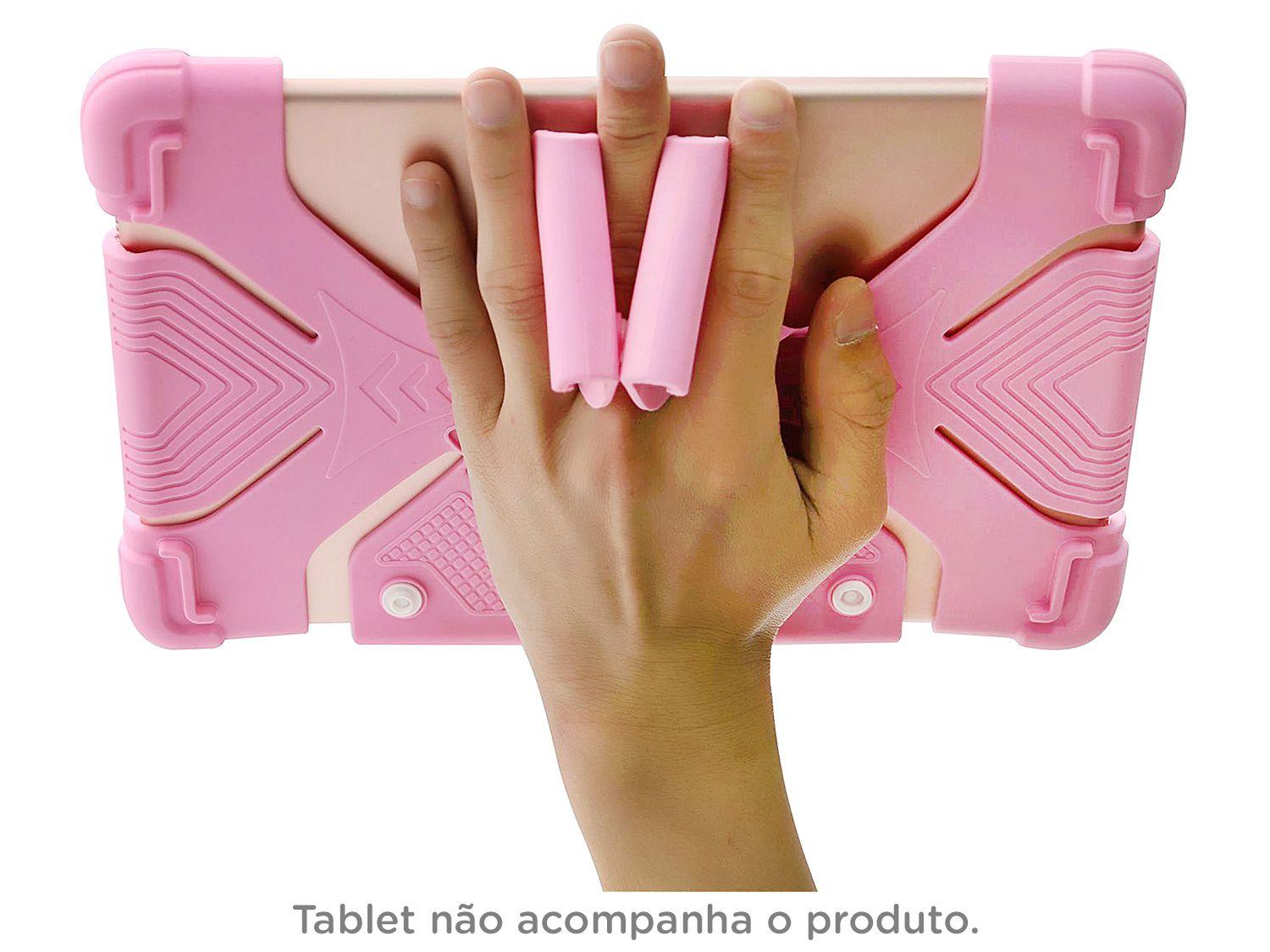 Capa para Tablet Universal 9” até 12” Rosa - Kids Geonav