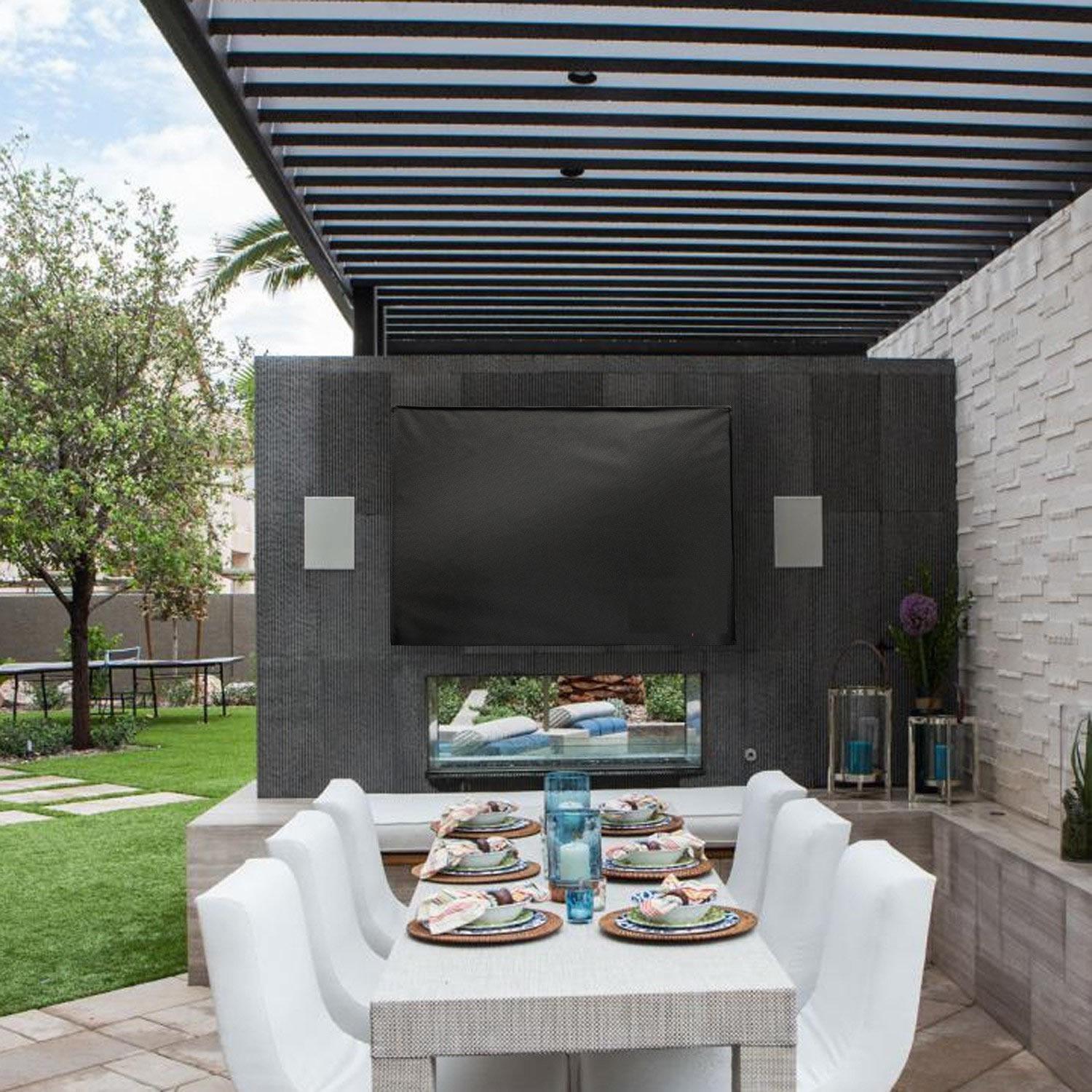 Capa TV Led Lcd 46 47 48 Polegadas Abertura Traseira Preta - VIP CAPAS ...