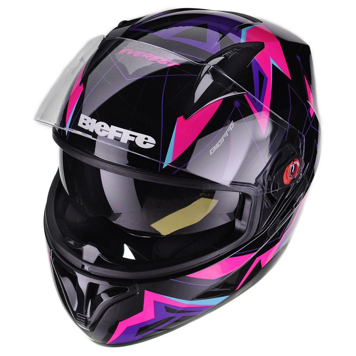 Capacete Bieffe B40 Everest Masculino Feminino Óculos interno Fumê ...