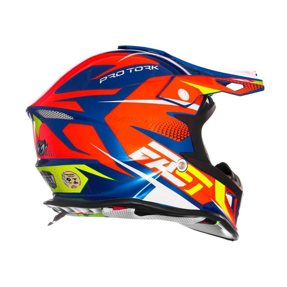 capacete motocross trilha enduro pro tork fast fantasy