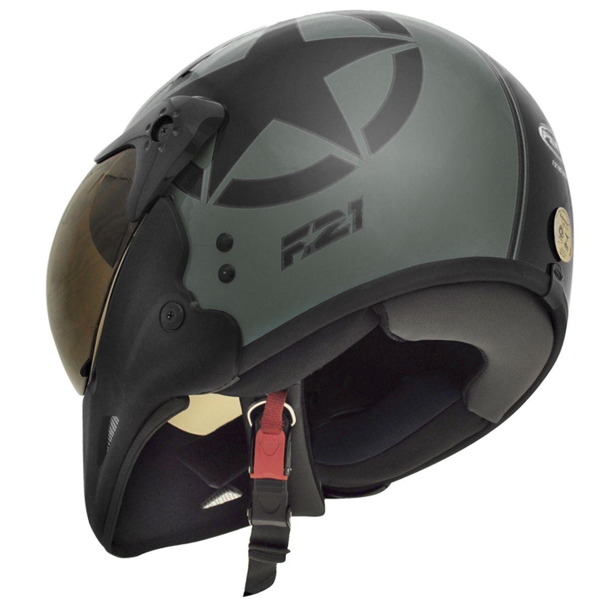 Capacete Peels F21 Army Verde Militar e Preto Fosco - Capacetes ...