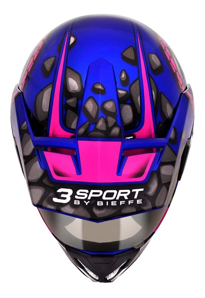 Capacetes Motocross Bieffe 3 Sport Stones Esportivo Trilha - Capacetes ...
