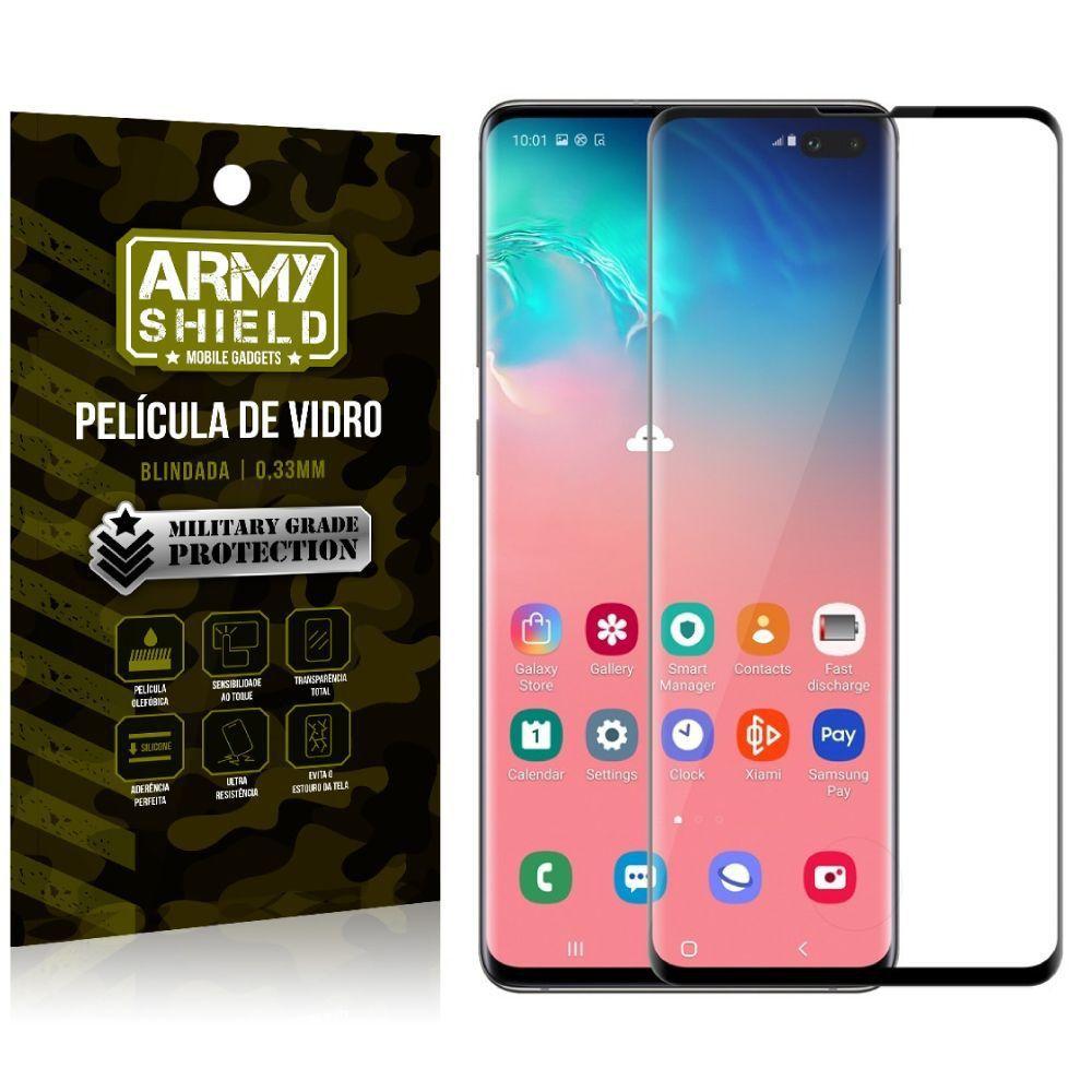 Capinha Anti Impacto Película De Vidro 3d Samsung S10 Plus