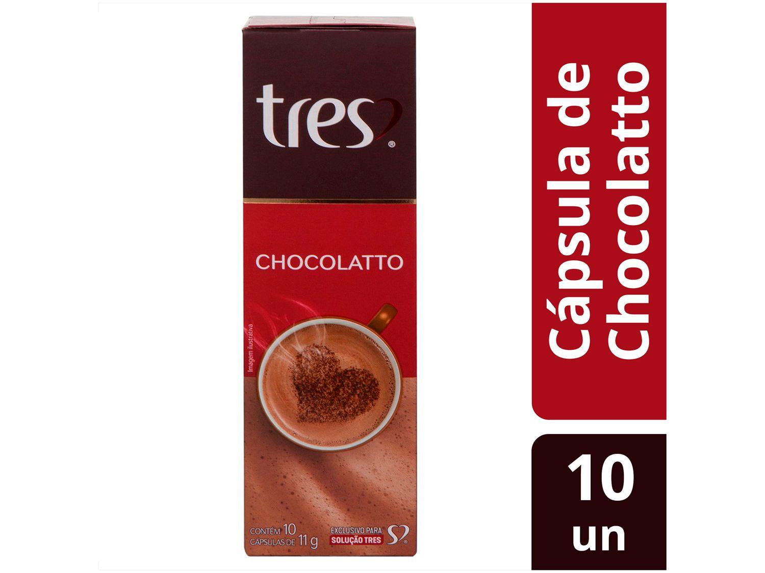 Cápsula Chocolatto TRES 3 Corações 10 Cápsulas - Cápsula de Chocolate ...