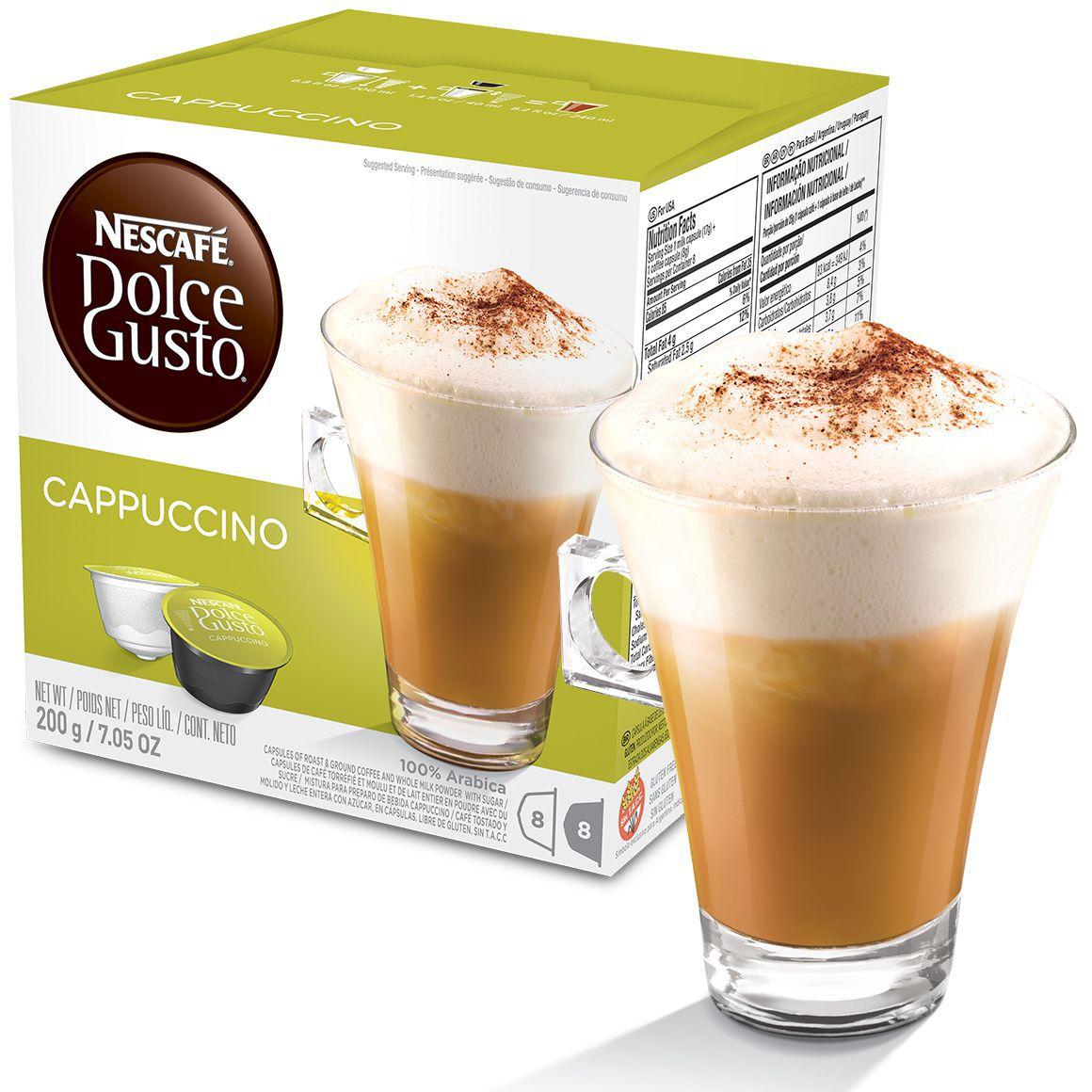 Cápsula Nescafé Dolce Gusto Cappuccino 16 Cápsulas - Nestlé - Cápsula ...