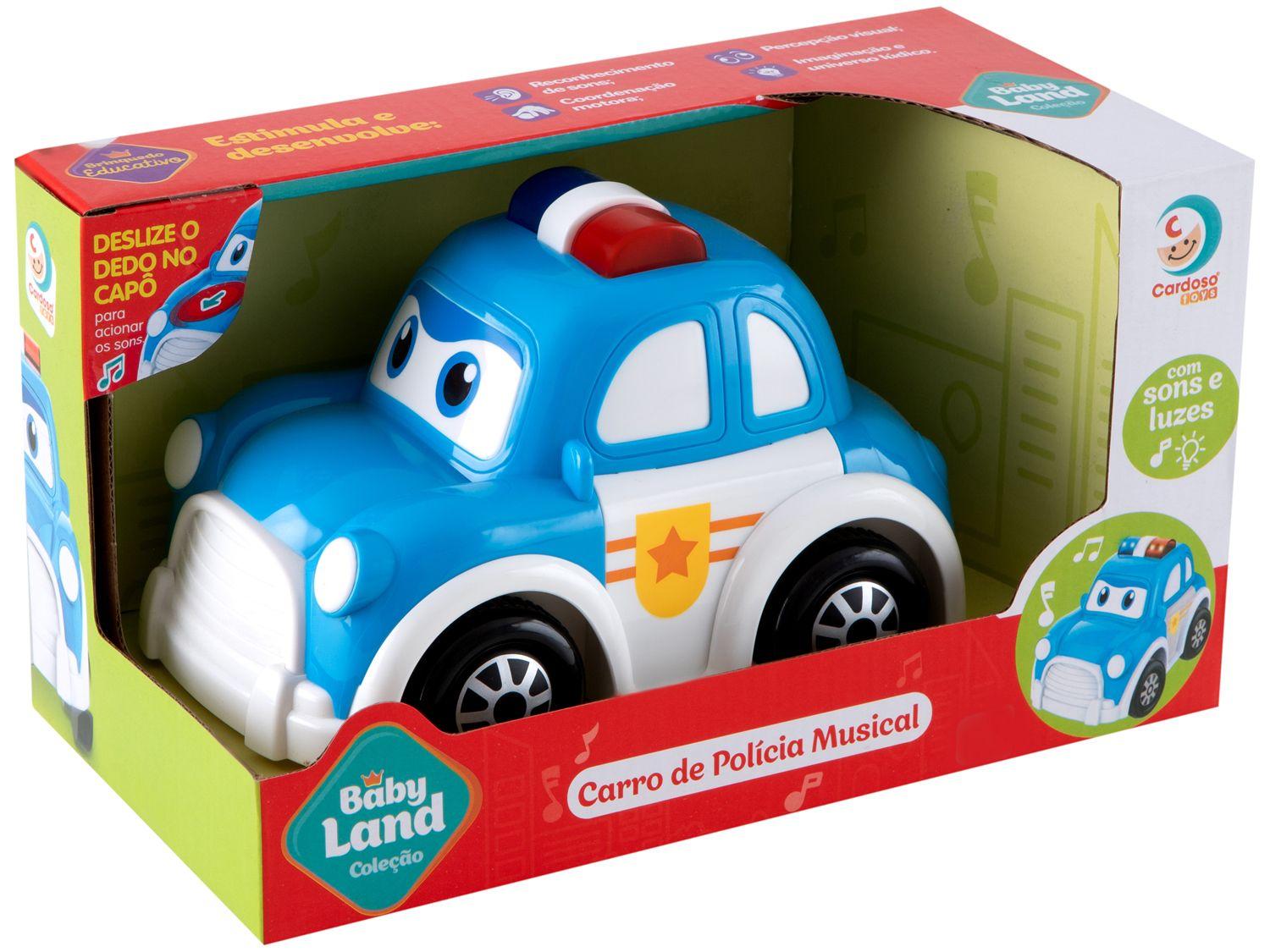 Carrinho Baby Land Carro de Polícia Musical