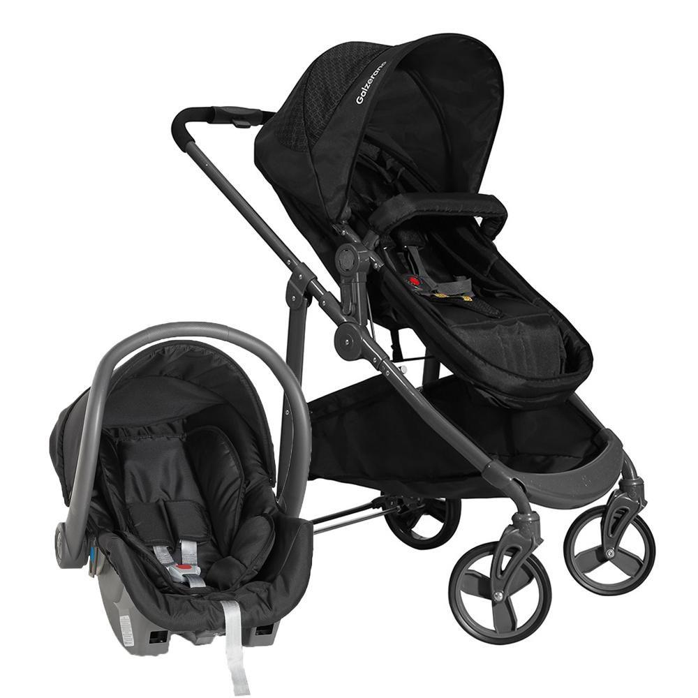 Carrinho de Bebê Travel System Galzerano Olympus + Cocoon Preto ...