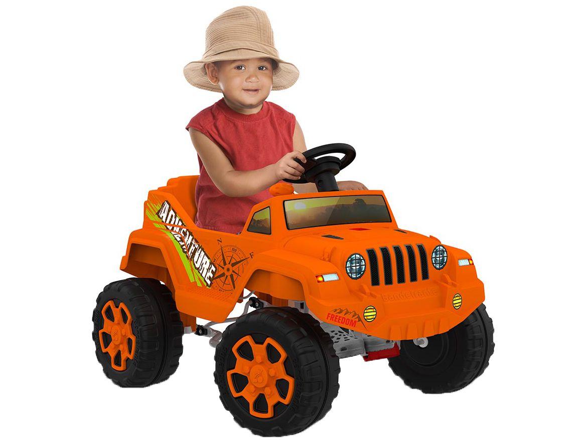 Carrinho de Passeio Infantil Eco Jipe Adventure - com Pedal Bandeirante ...