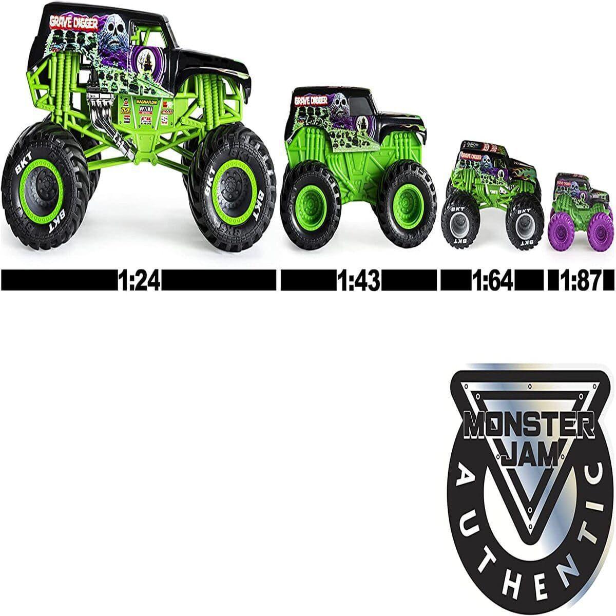 Carrinho Monster Jam Metal Muda de Cor Escala 1:64 Embalagem Com 2 ...