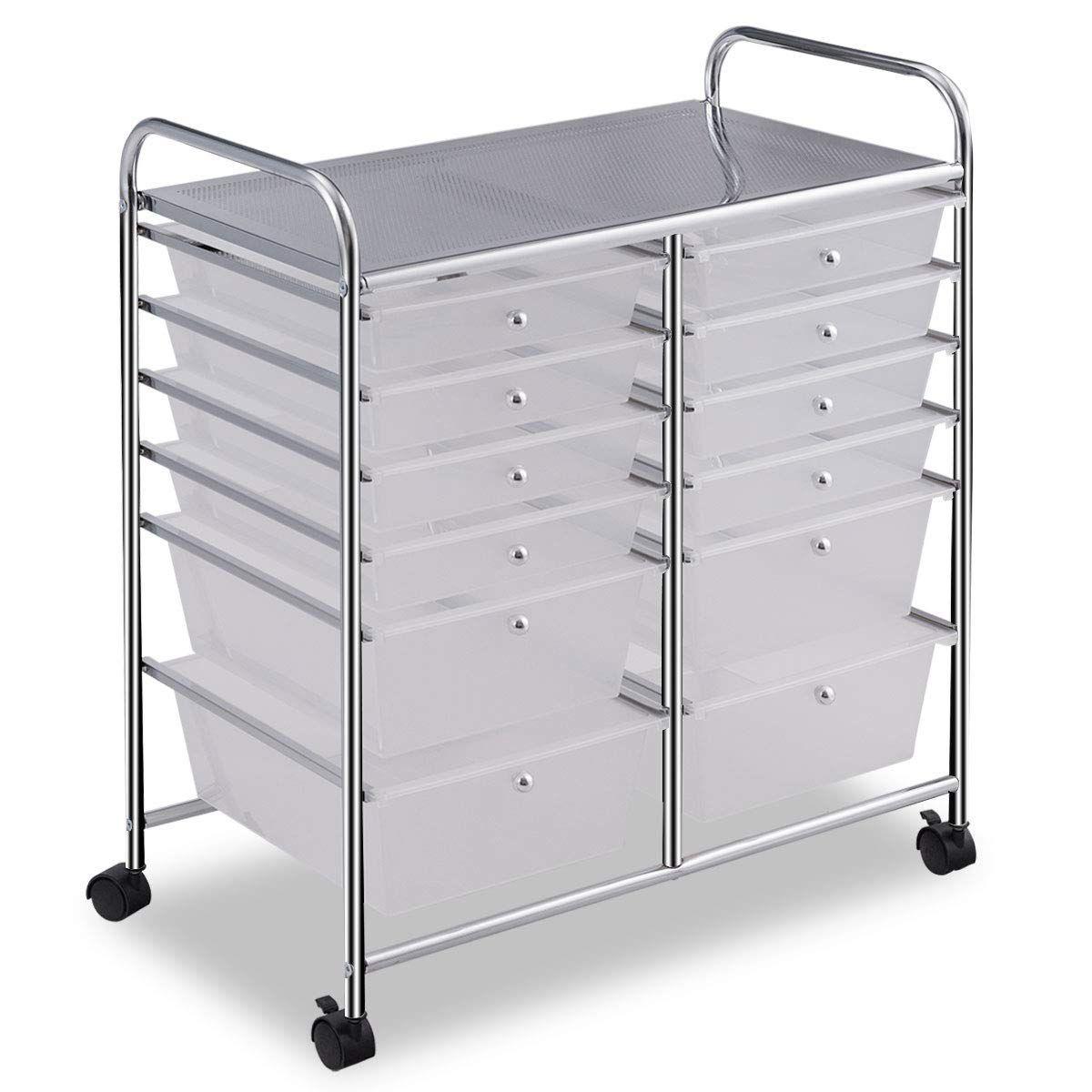 Carrinho Organizador Multiuso Aço 12 Gavetas Cromado - MemberS Mark ...