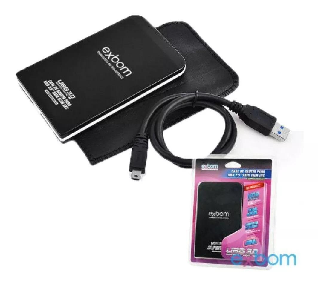 Case de HD de Notebook 2,5 USB 2.0 - Exbom - Case para HD Externo ...