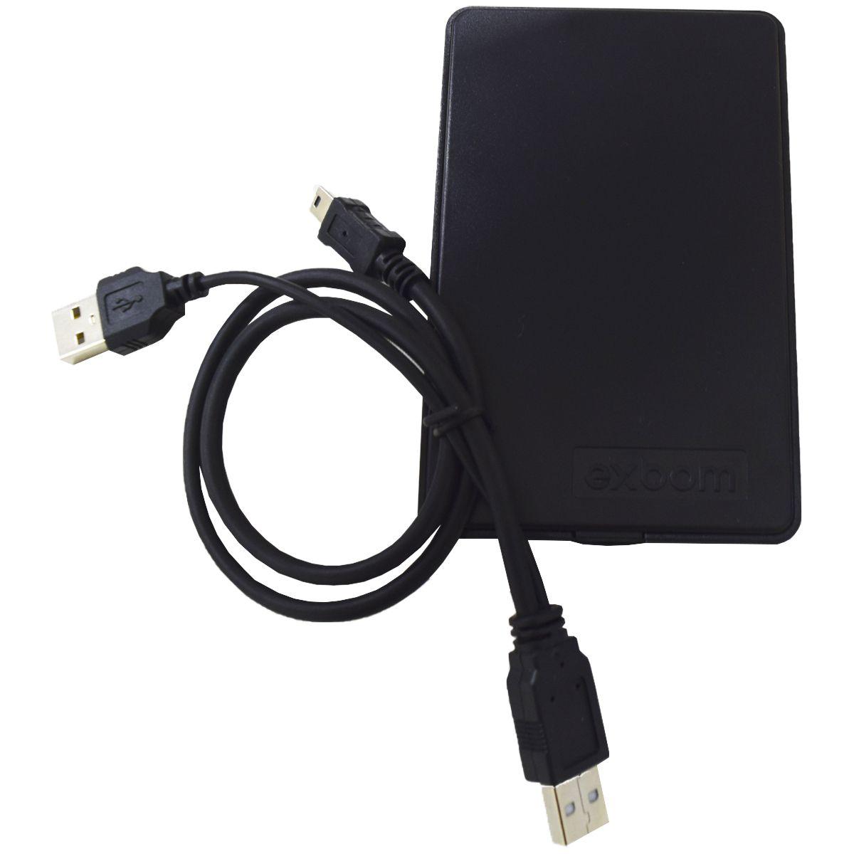 Case para hd 2,5 - preto - cghd-20 - Exbom - Case para HD Externo ...