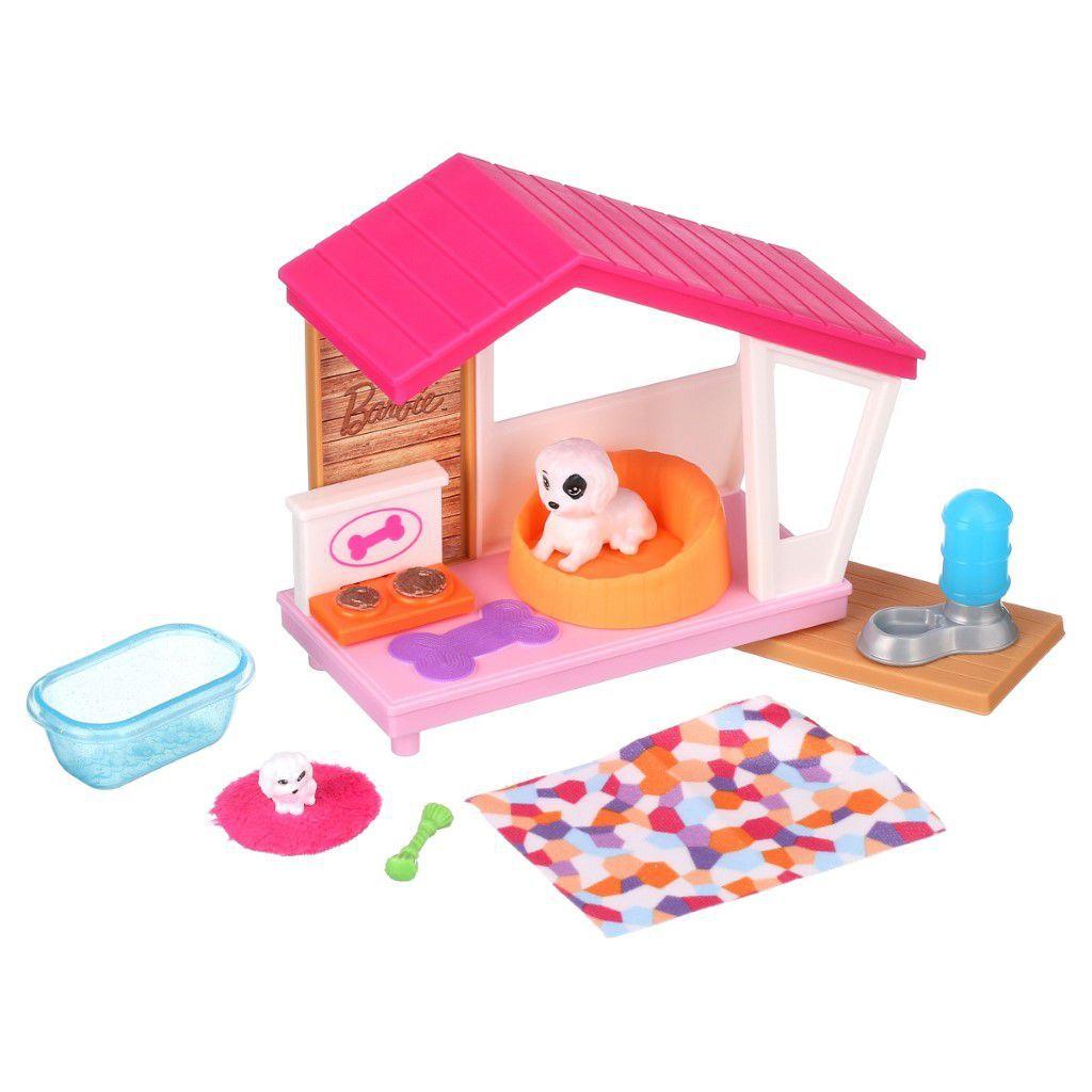 Casinha de Cachorro da Barbie Mini Playset GRG2 Mattel - Playsets ...